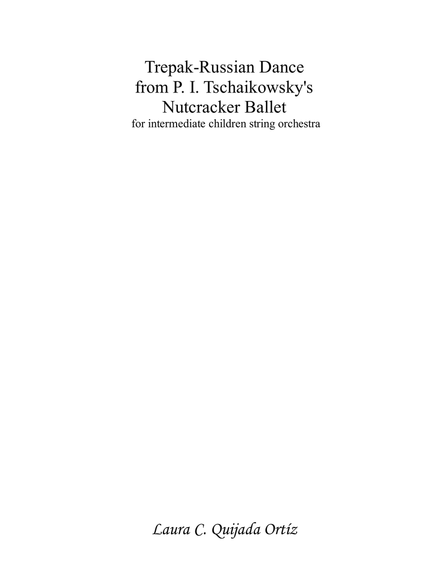Trepak-Russian Dance, from The Nutcracker for intermediate children ...