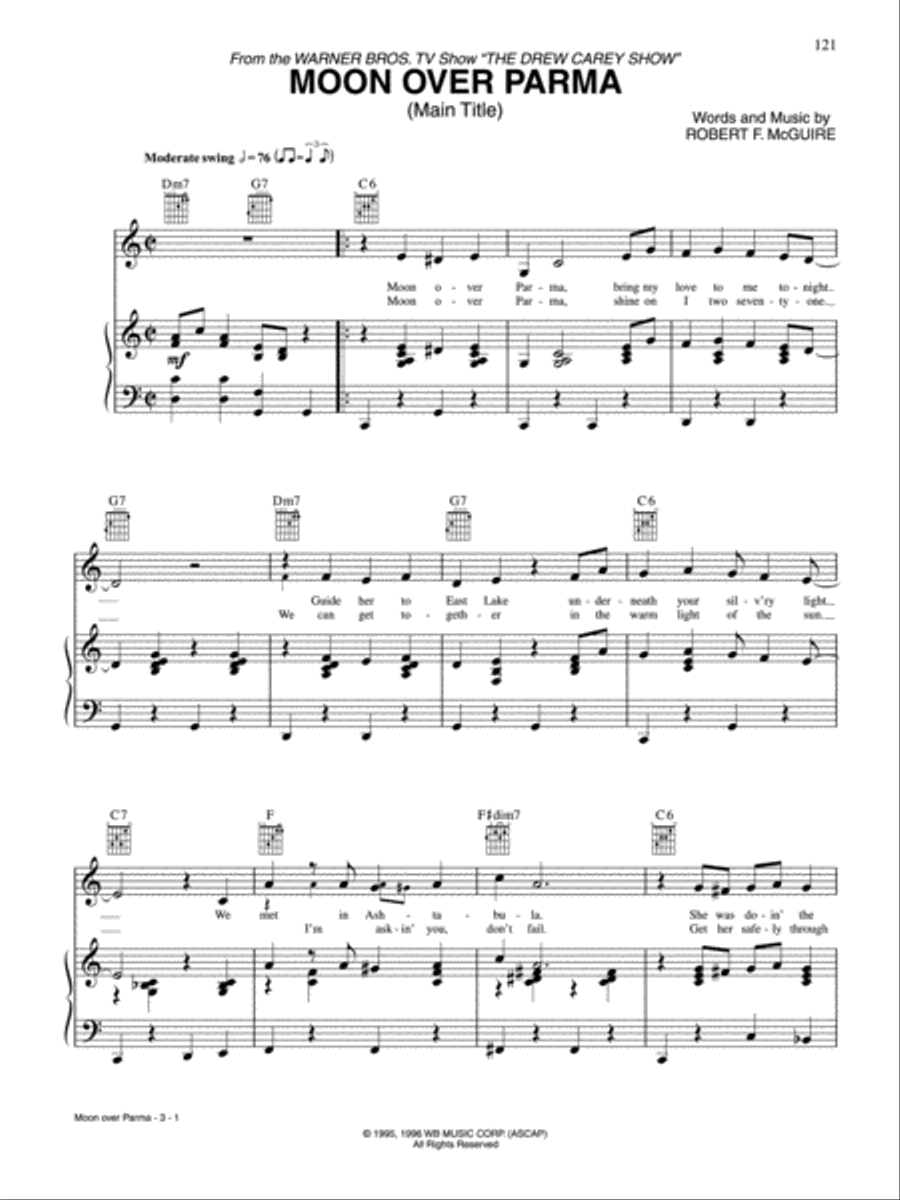 Moon Over Parma (From "The Drew Carey Show") - Voice, Piano, Vocal ...