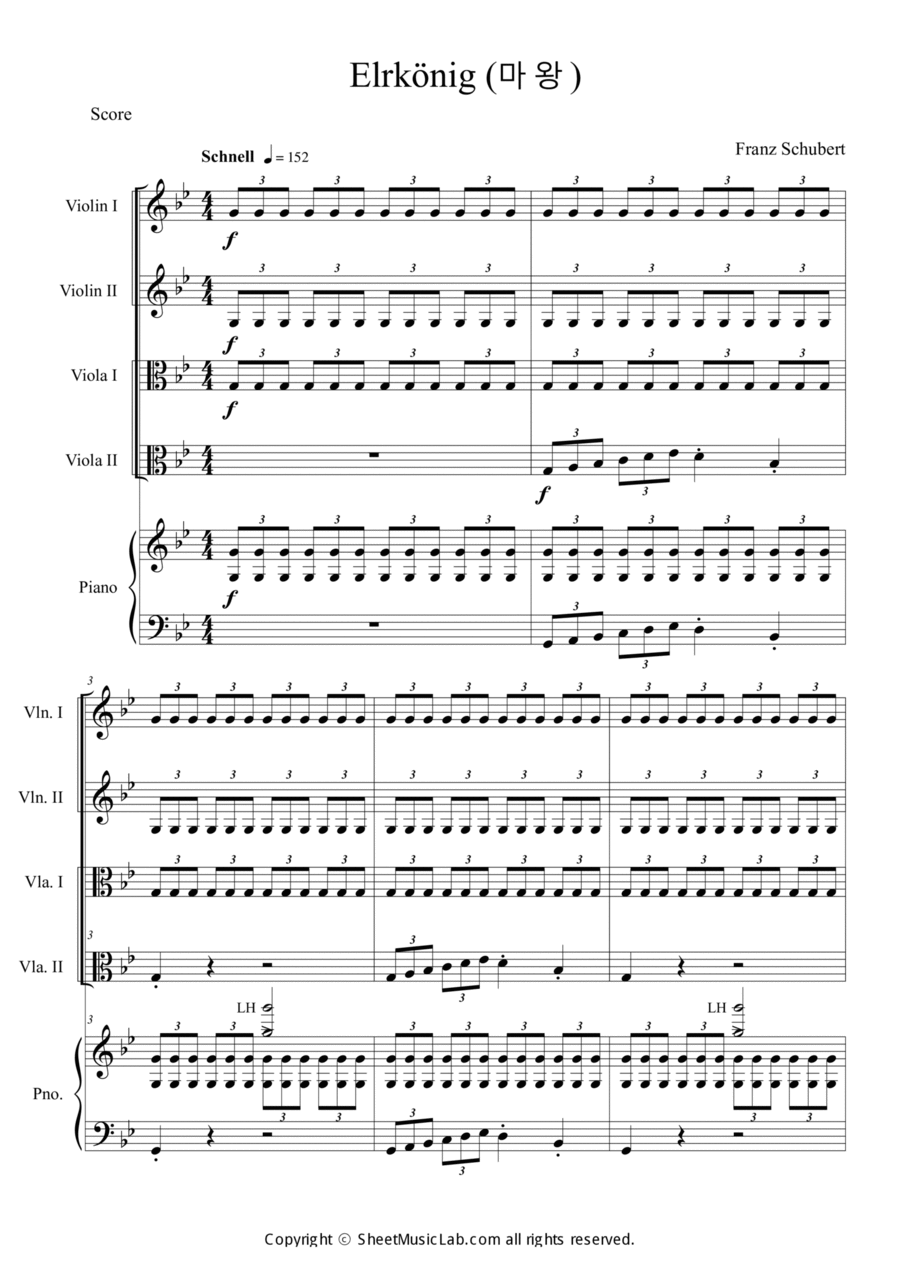 Erlkonig Op. 1 (D. 328) by Franz Schubert - Viola - Digital Sheet Music ... Erlkonig Op. 1 (D. 328) by Franz Schubert - Viola - Digital Sheet Music ...