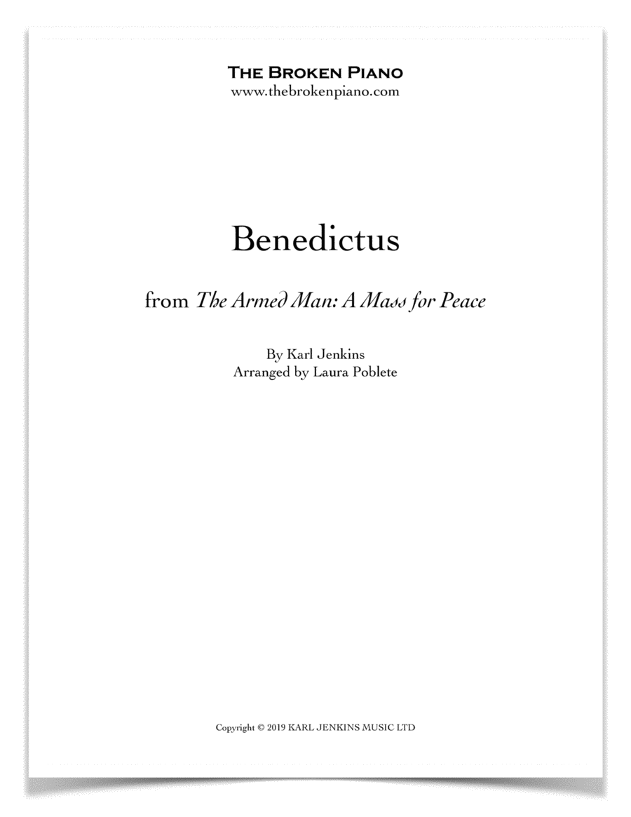 Benedictus - Piano Solo - Digital Sheet Music | Sheet Music Plus