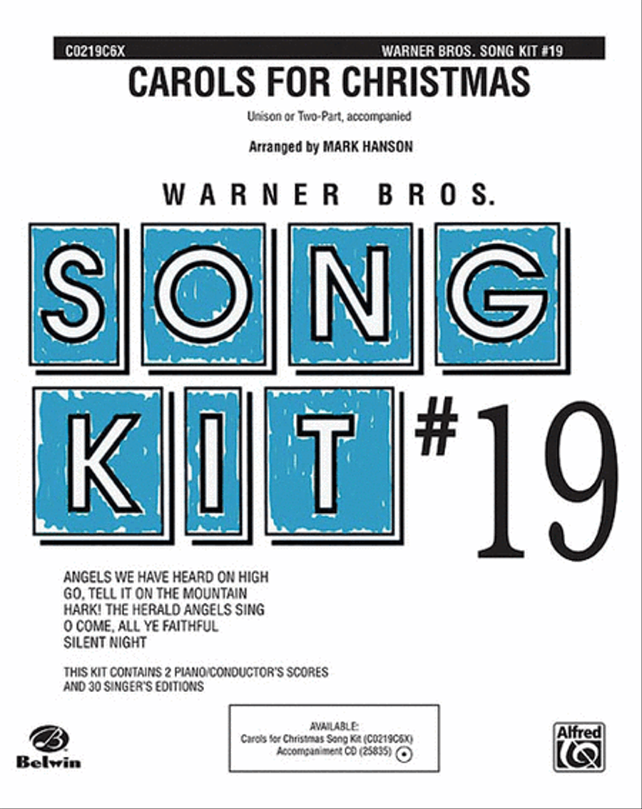 Carols for Christmas: Song Kit #19 by Mark Hanson - Choir - Sheet Music ...