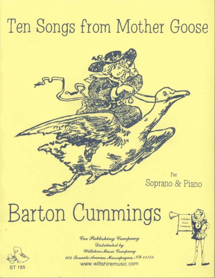 Ten Songs from Mother Goose by Barton Cummings - Viola - Sheet Music ...