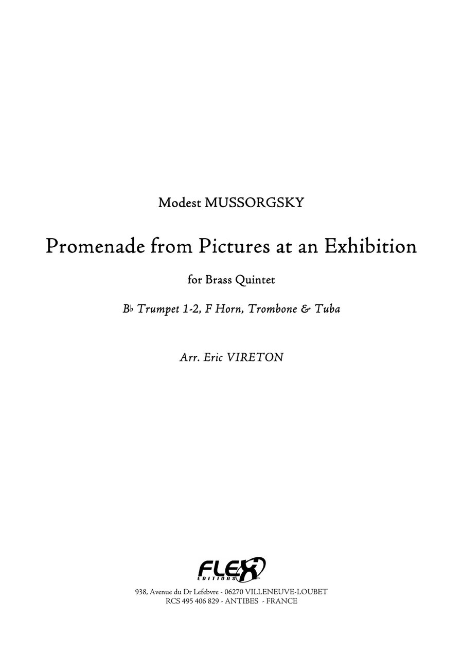 Promenade - Pictures at an Exhibition by Modest Petrovich Mussorgsky ...