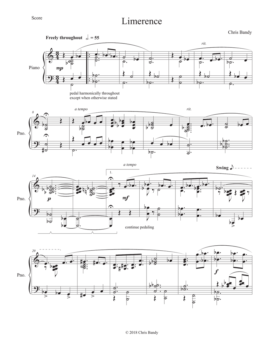 Limerence - Piano Solo - Digital Sheet Music | Sheet Music Plus