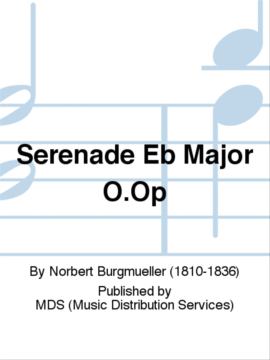 Serenade Eb Major o.op by Norbert Burgmuller - Clarinet - Sheet Music ...