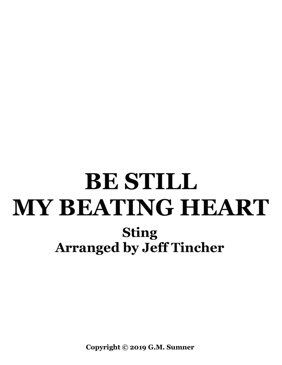 Be Still My Beating Heart by Sting - Voice - Digital Sheet Music ...