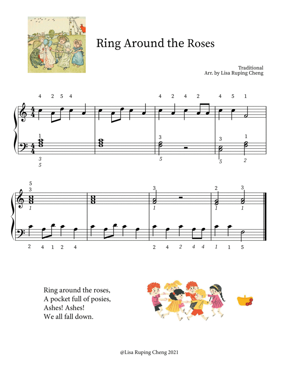 Ring Around the Roses (Beginner to Level 1) by Traditional - Easy Piano ...