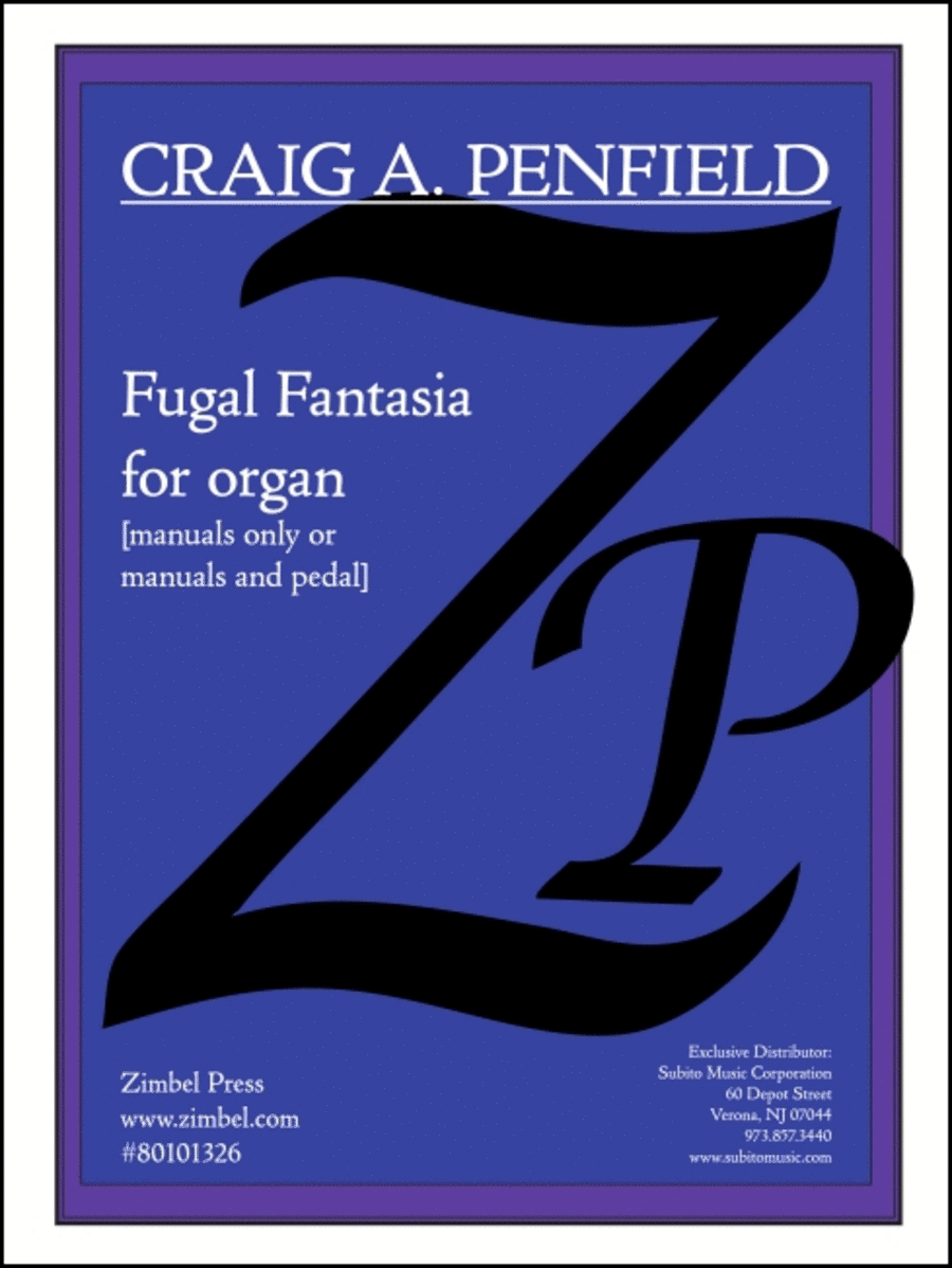 Fugal Fantasia by Craig A. Penfield - Organ - Sheet Music | Sheet Music ...