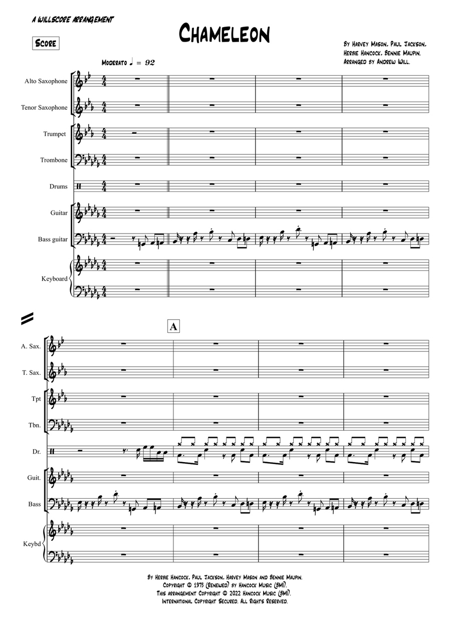 Chameleon by Buddy Rich - Jazz Ensemble - Digital Sheet Music | Sheet ...