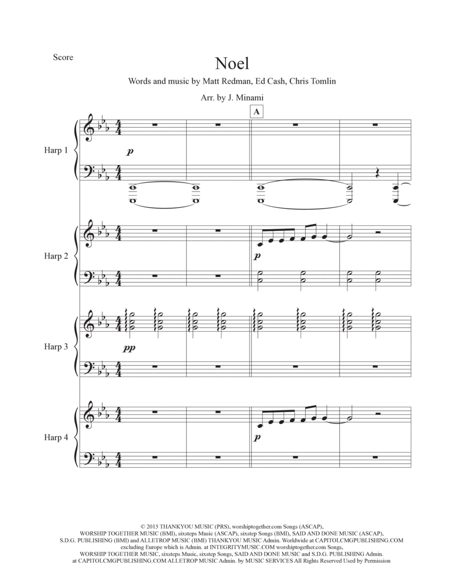Noel by Matt Redman - Chamber Music - Digital Sheet Music | Sheet Music ...