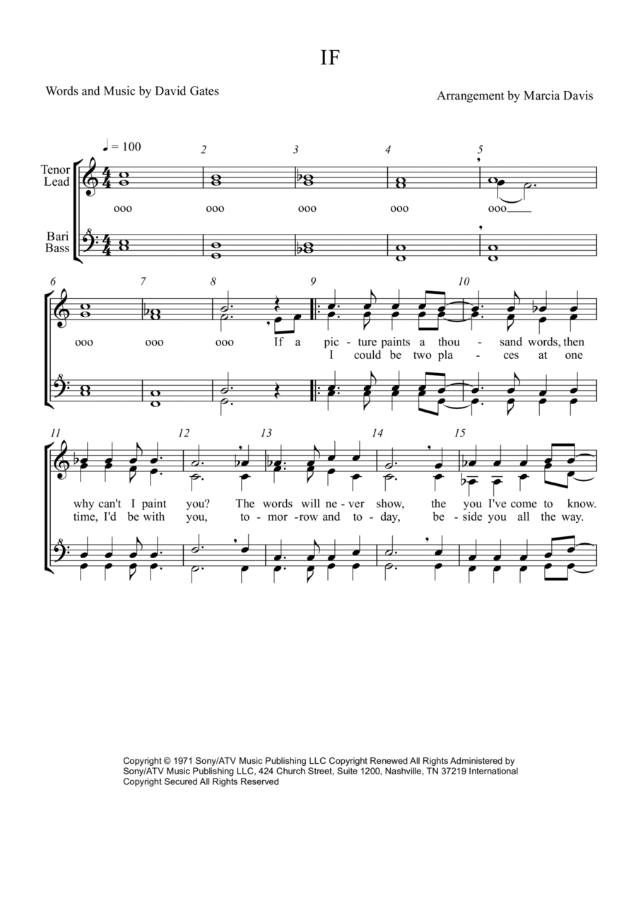 If by Bread - SSAA - Digital Sheet Music | Sheet Music Plus