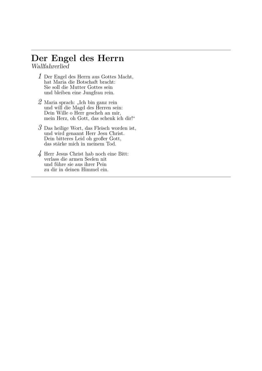 Der Engel des Herrn (Gotteslob 956 organ manualiter for church services ...