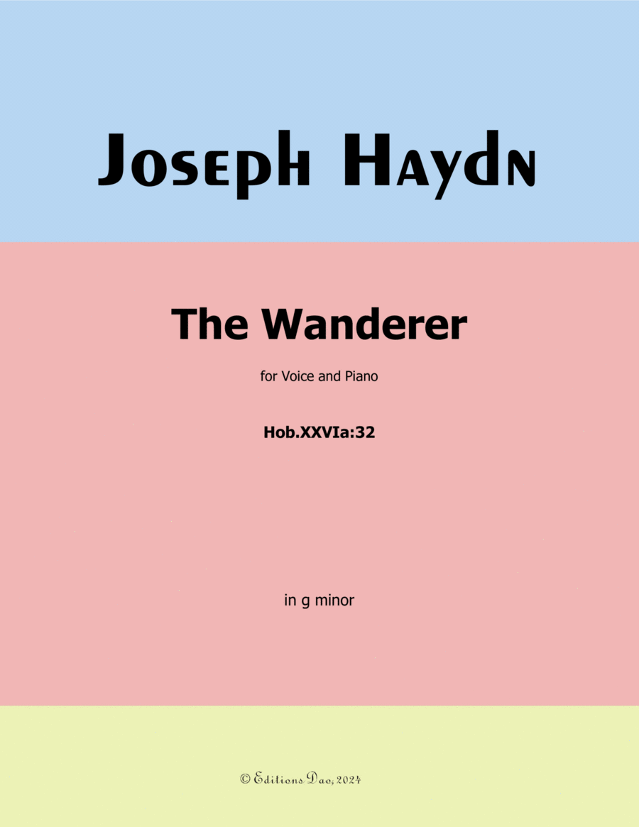 The Wanderer, by Haydn, in g minor by Franz Joseph Haydn - Voice ...