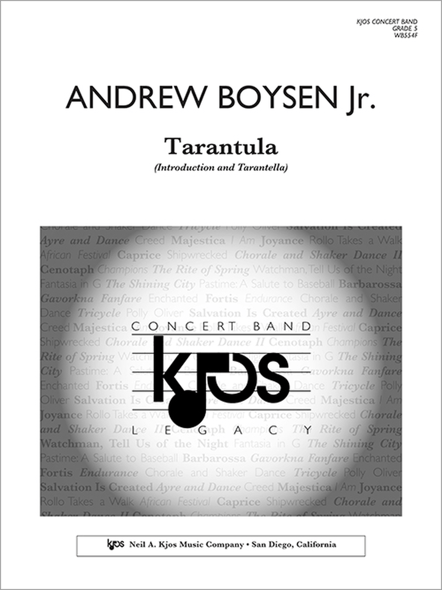 Tarantula (Introduction and Tarantella) - Score - Score - Sheet Music ...