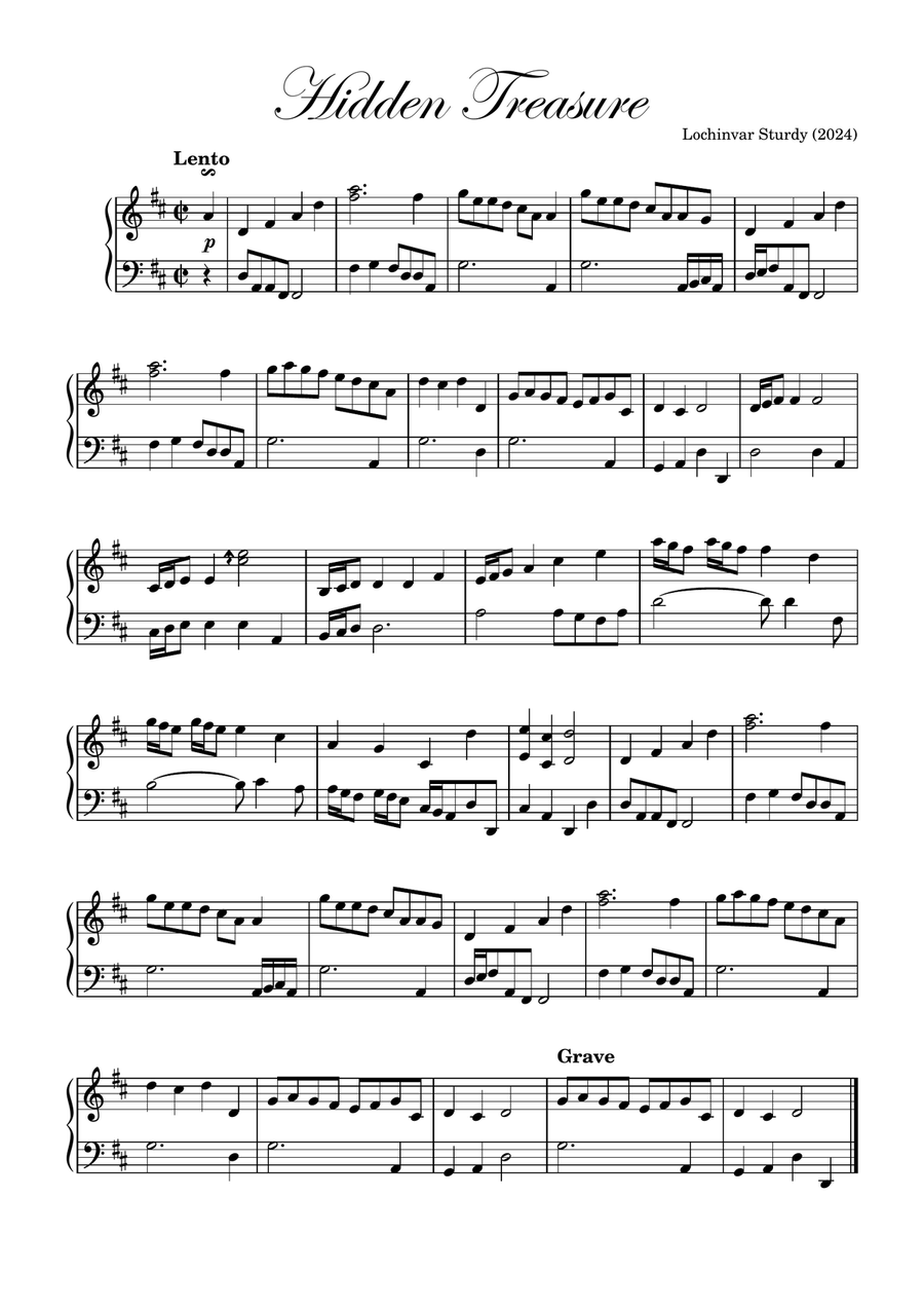 Hidden Treasure - Piano Solo - Digital Sheet Music | Sheet Music Plus