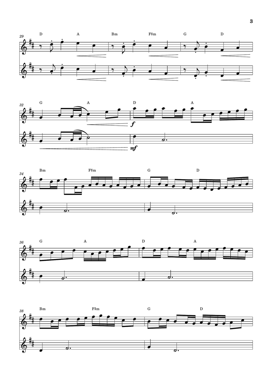 Canon in D - Flute Duet - Easy - score and parts - Johann Pachelbel ...